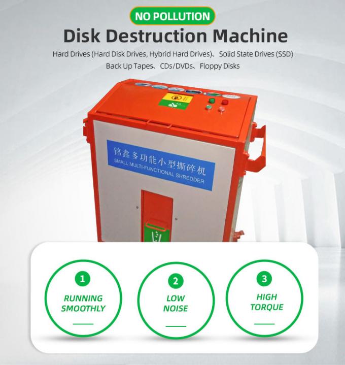 Portable office data destruction machine office IT waste shredder machine