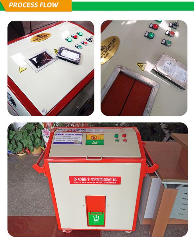 Portable office data destruction machine office IT waste shredder machine